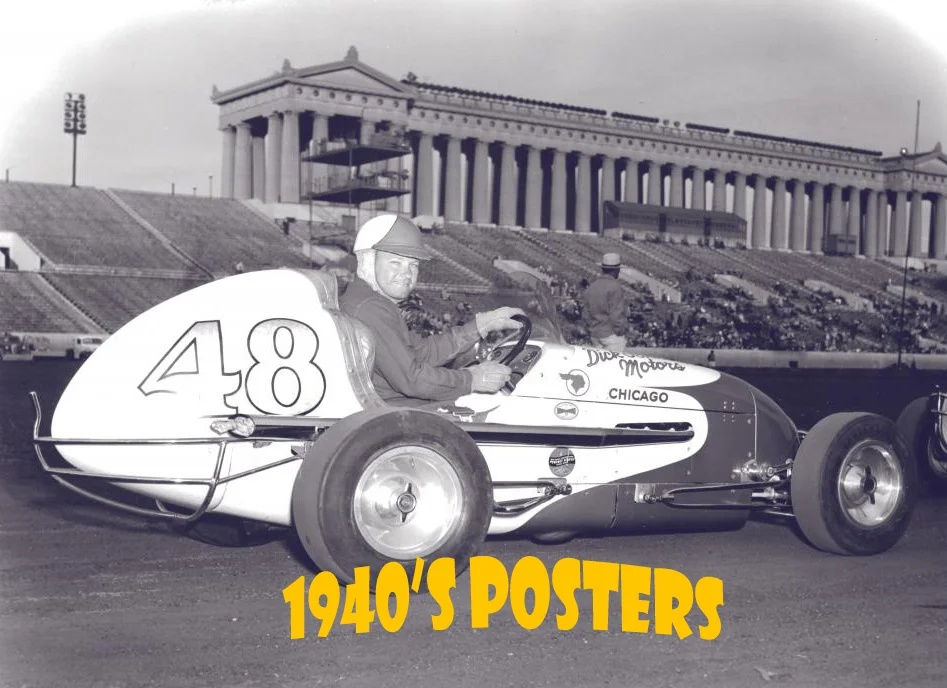 Vintage Reproduction Racing Posters