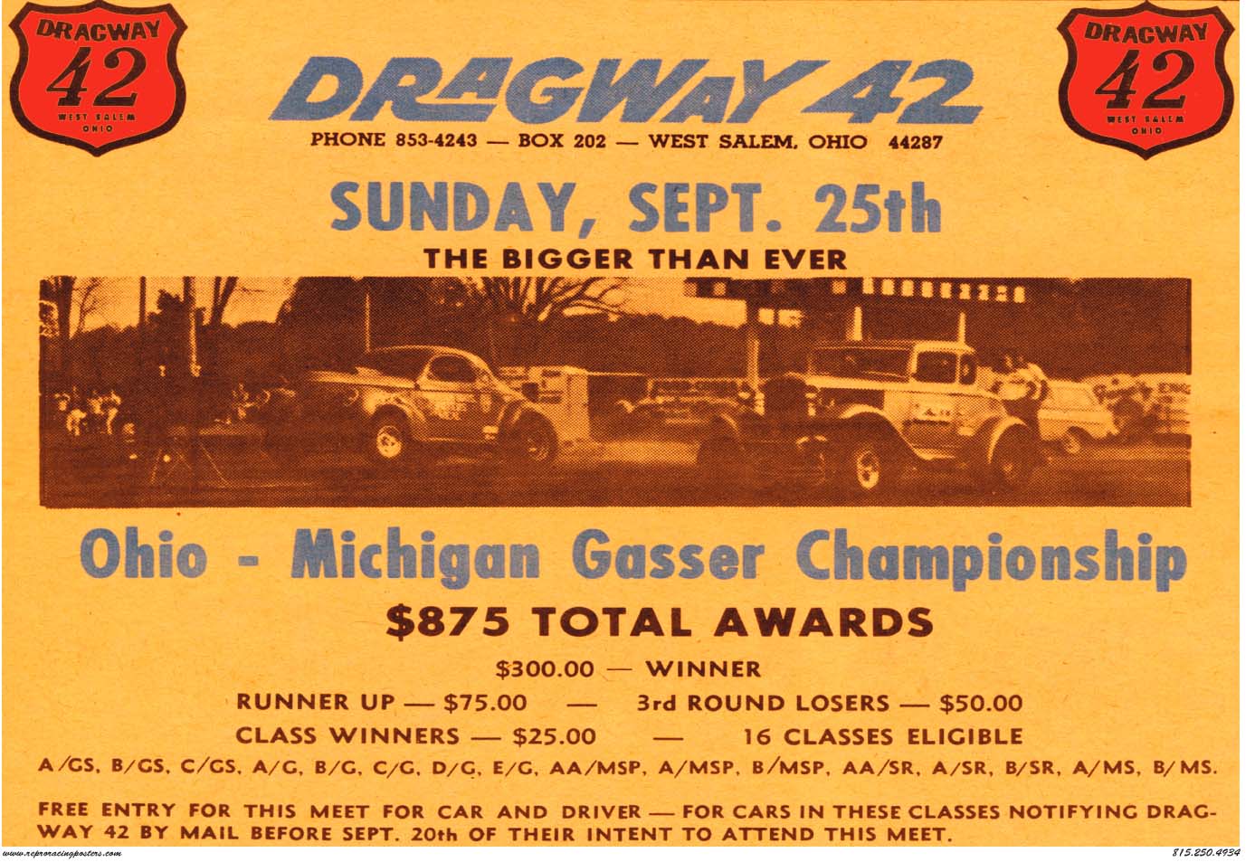 1960's — Vintage Reproduction Racing Posters