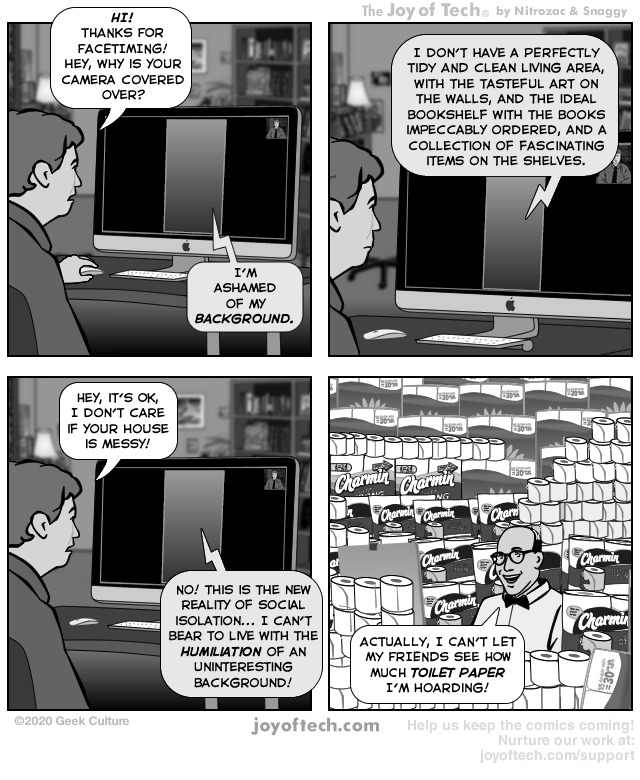 The Joy of Tech® 'FaceTime Background Humiliation' - Security Boulevard