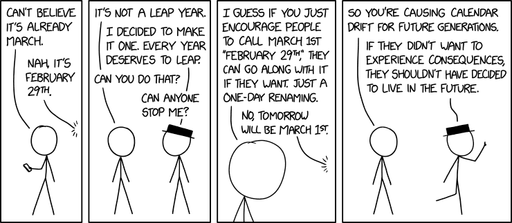 XKCD 'Leap Year 2021' - Security Boulevard