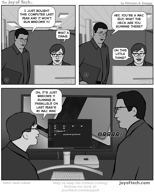 The Joy of Tech® 'System Requirements For Upgrading To Windows 11 ...