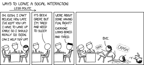 Randall Munroe’s XKCD ‘Excusing Yourself’ - Security Boulevard