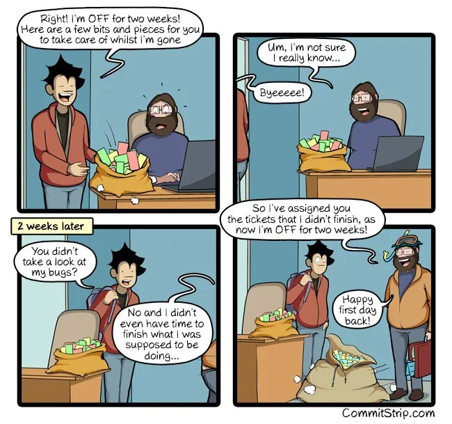 CommitStrip 'Off For 2 Weeks' - Security Boulevard