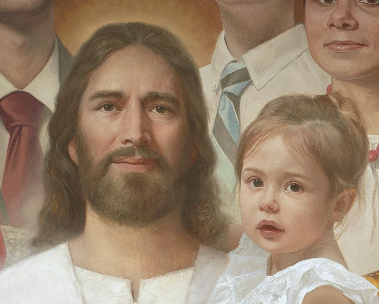 Lds Art Savior With Children