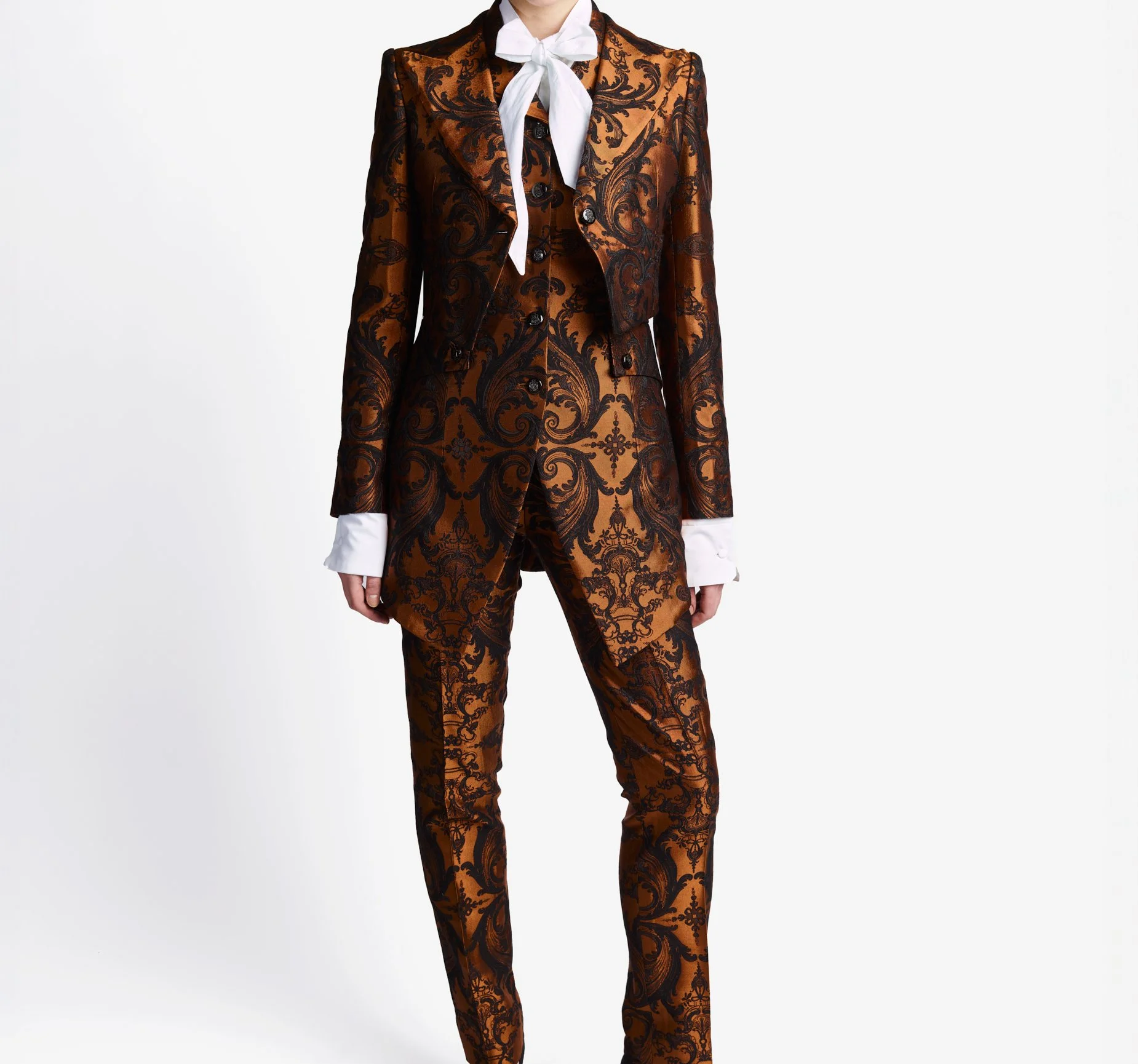 Red Leopard Tails 2-Piece Suit — Joshua Kanemenswear, fashion ...