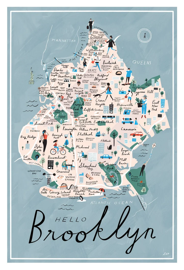 Brooklyn Map — Libby VanderPloeg