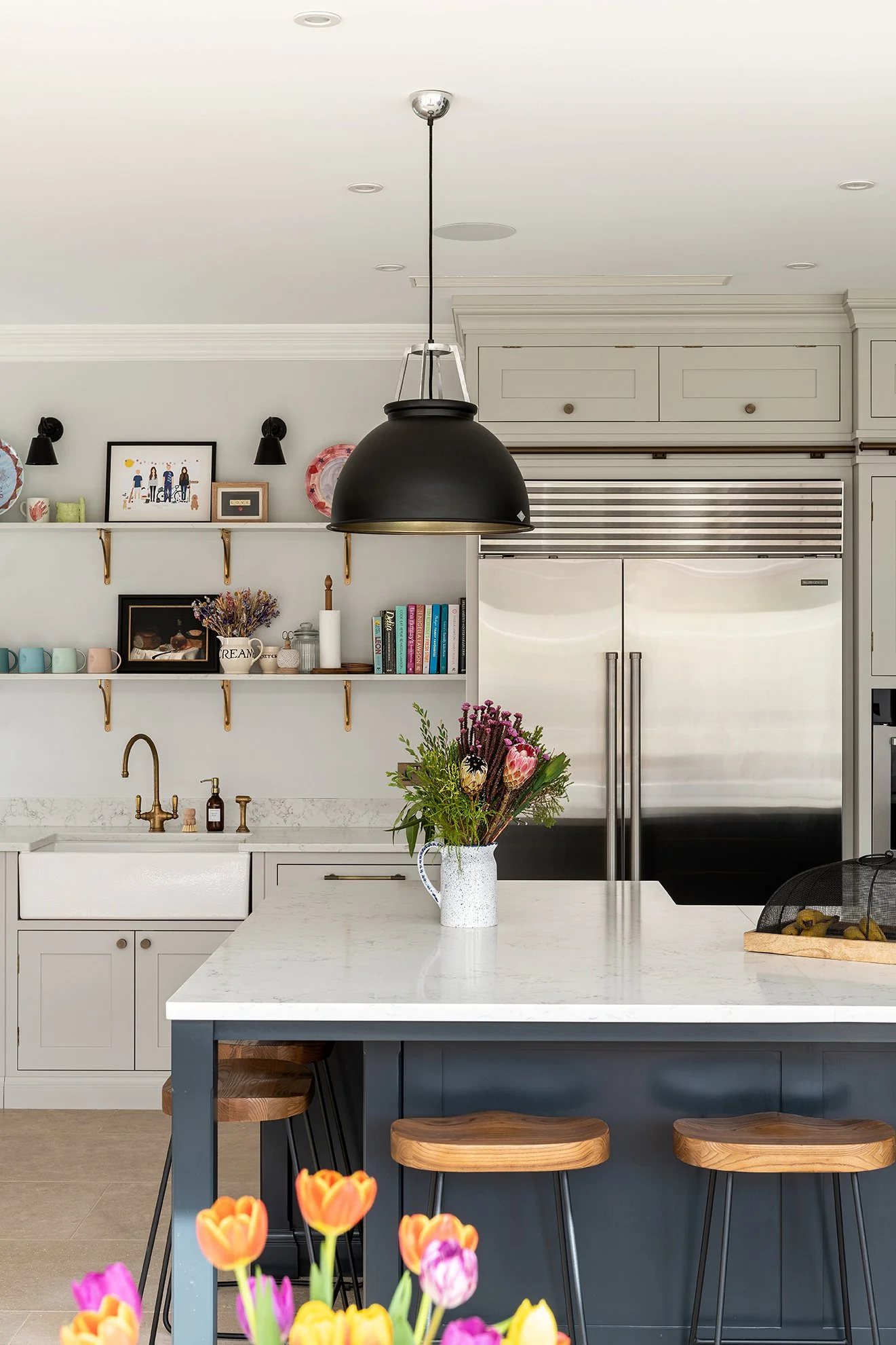 Oxted Project: Kitchen, Larder, Drinks Unit, Hidden Desk & TV Snug Unit ...