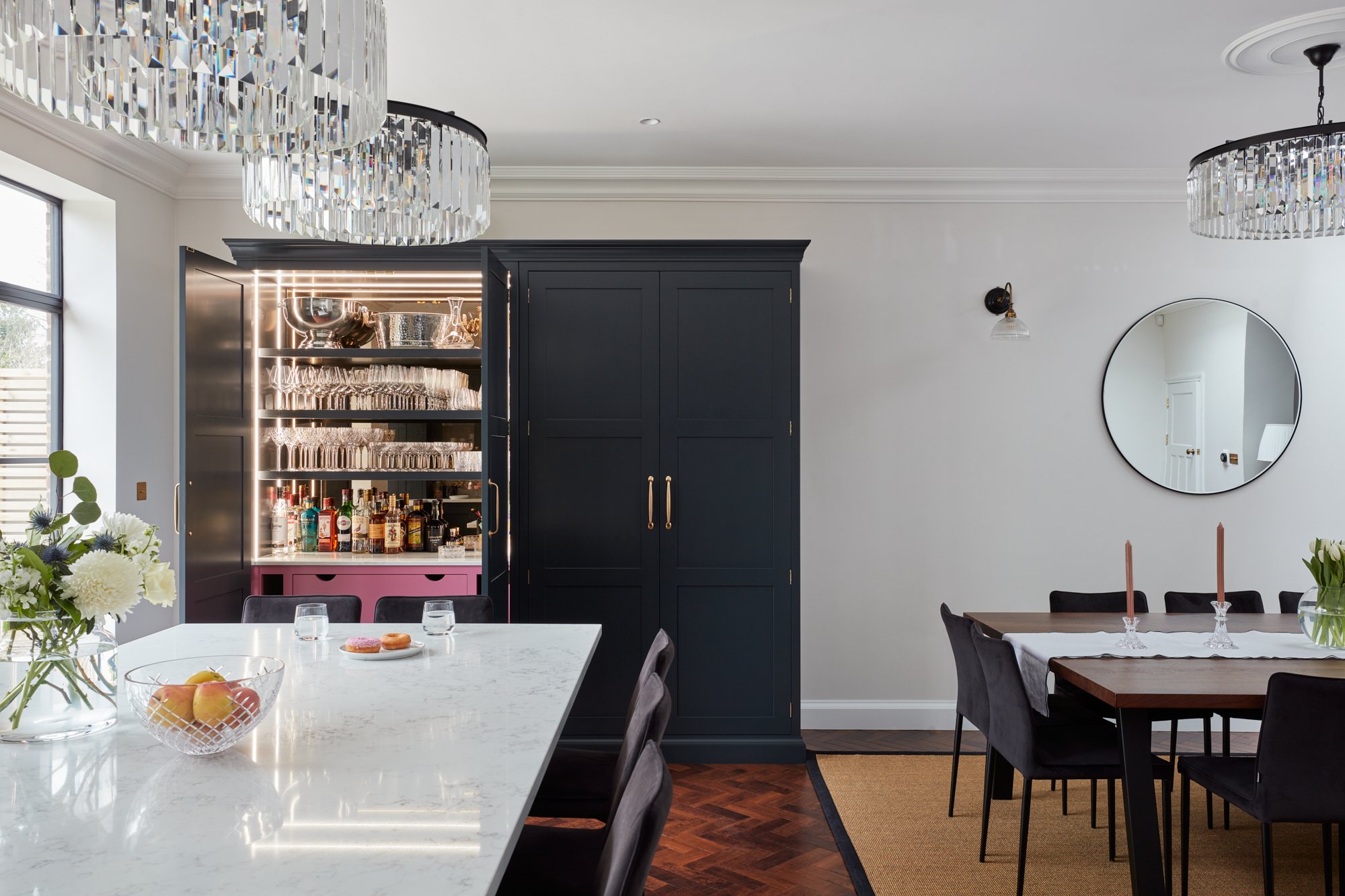 The Cotswold Kitchen, Bar, Utility, Hallway Cupboard & Living Room ...
