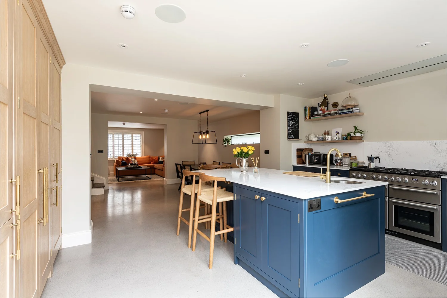 Primrose Hill Stained Oak Kitchen — Herringbone House