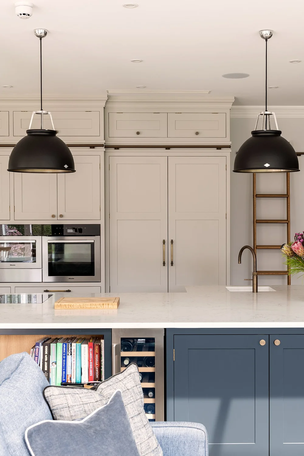 Oxted Project: Kitchen, Larder, Drinks Unit, Hidden Desk & TV Snug Unit ...