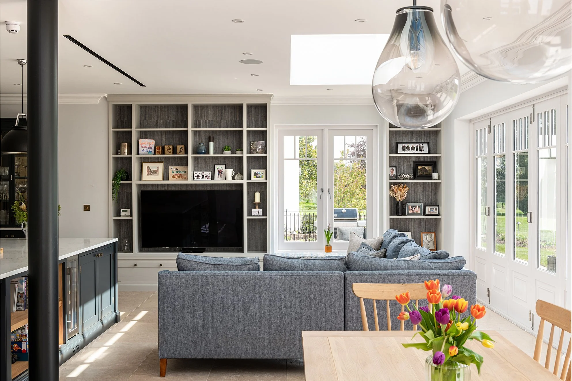 Oxted Project: Kitchen, Larder, Drinks Unit, Hidden Desk & TV Snug Unit ...