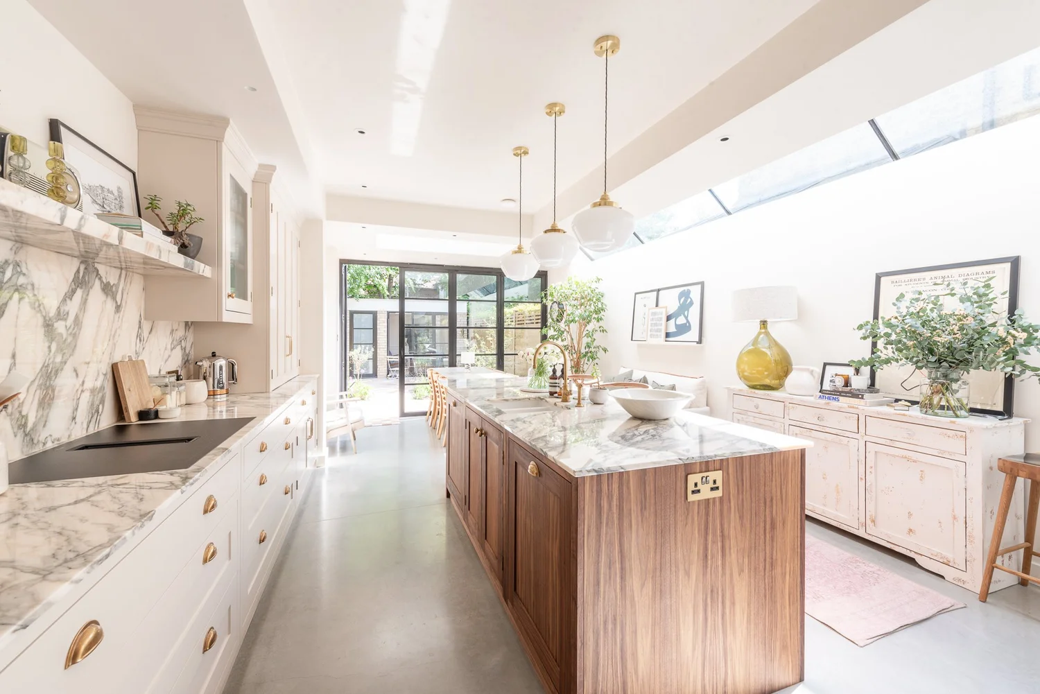 The Fulham Walnut Island Kitchen — Herringbone House