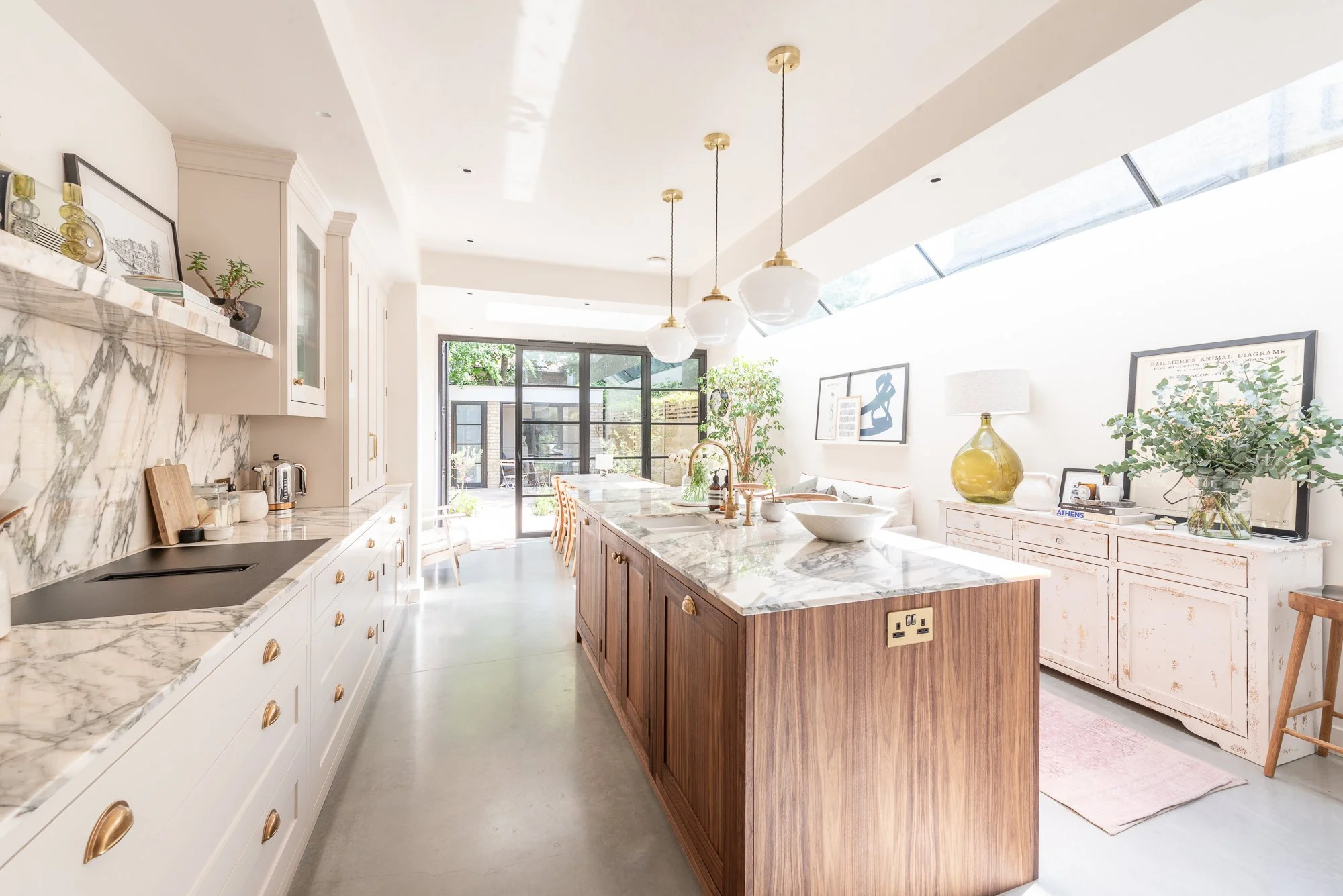 The Fulham Walnut Island Kitchen — Herringbone House