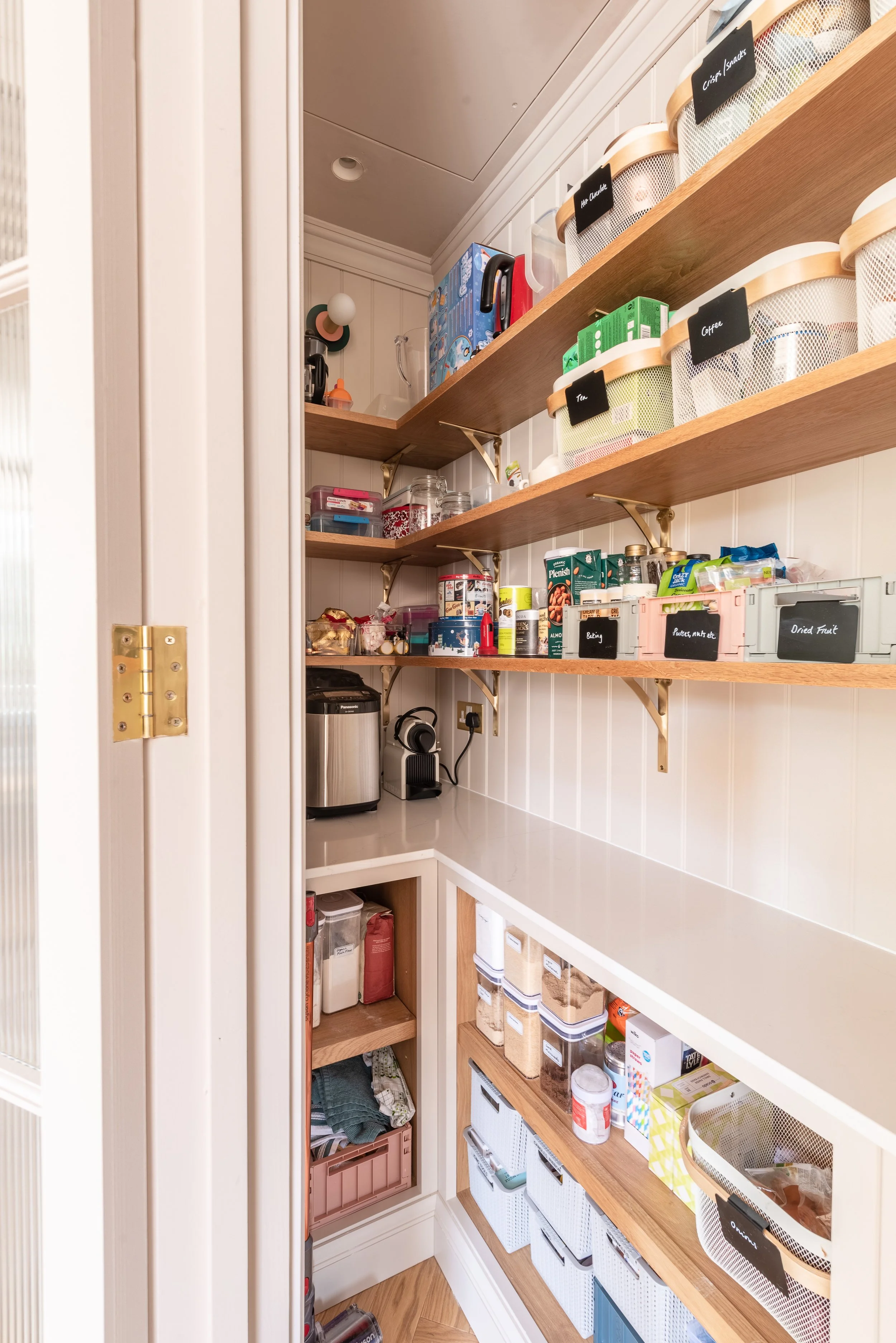 The Chelsea kitchen, larder and walk-in pantry — Herringbone House