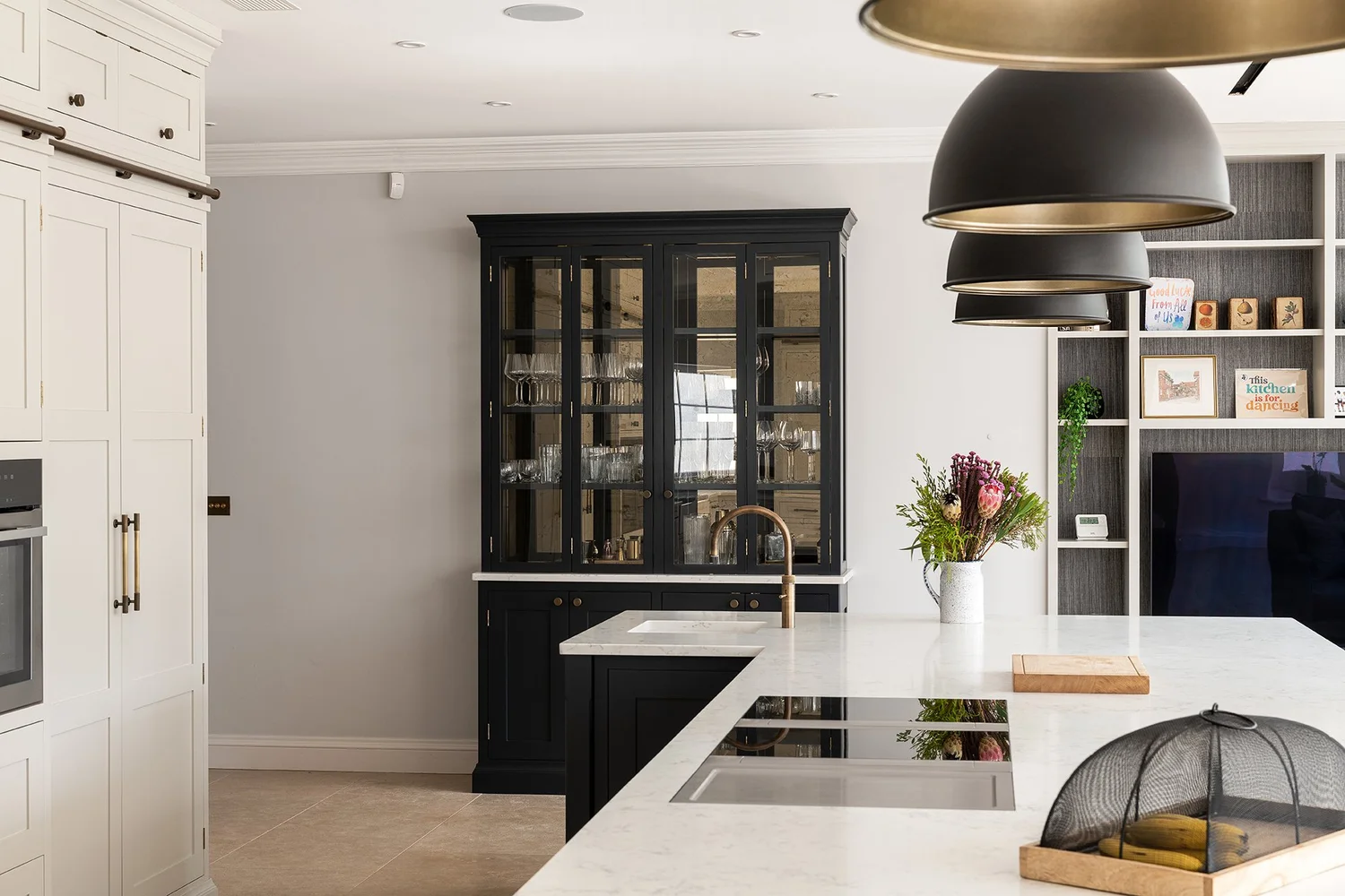 Oxted Project: Kitchen, Larder, Drinks Unit, Hidden Desk & TV Snug Unit ...