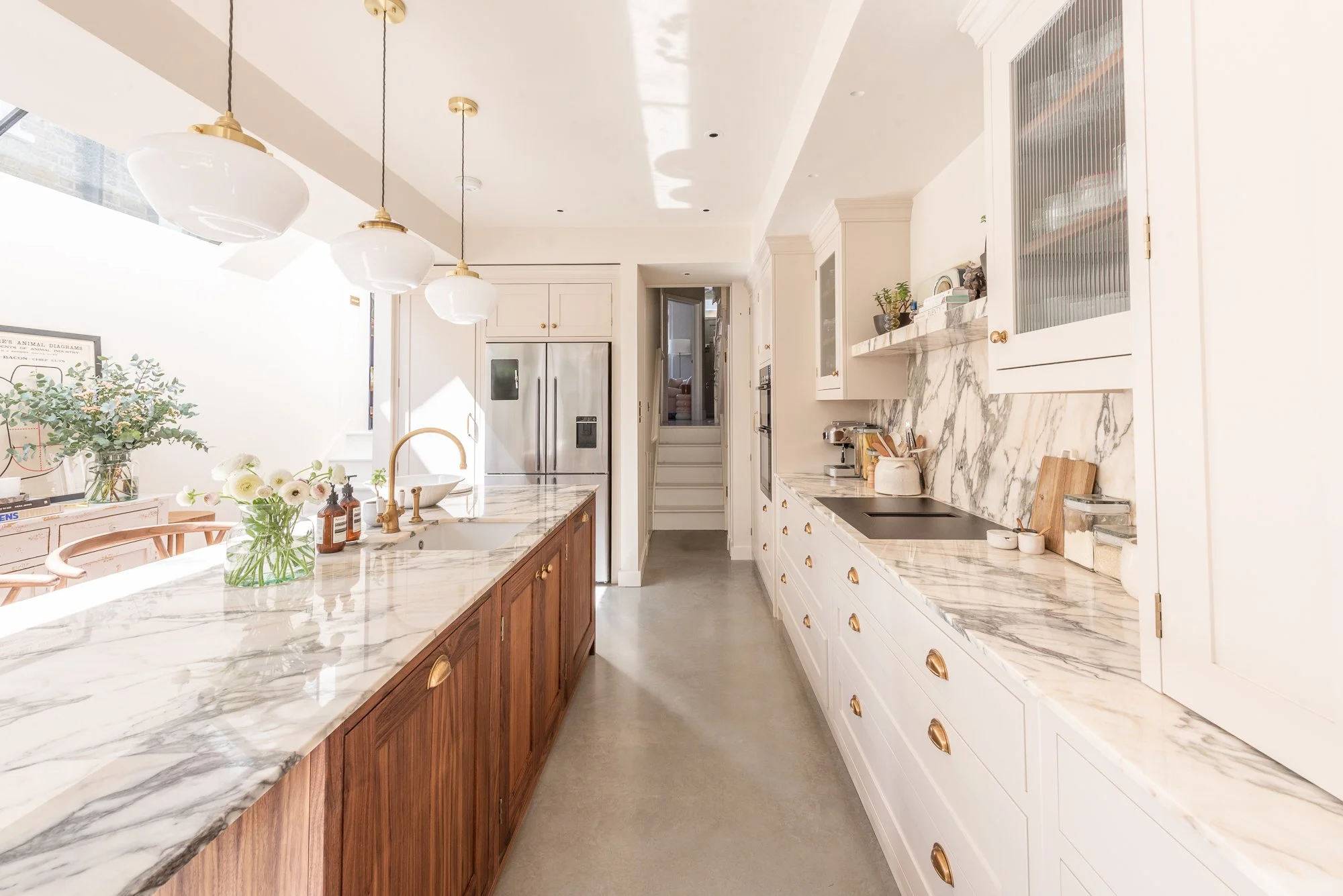The Fulham Walnut Island Kitchen — Herringbone House