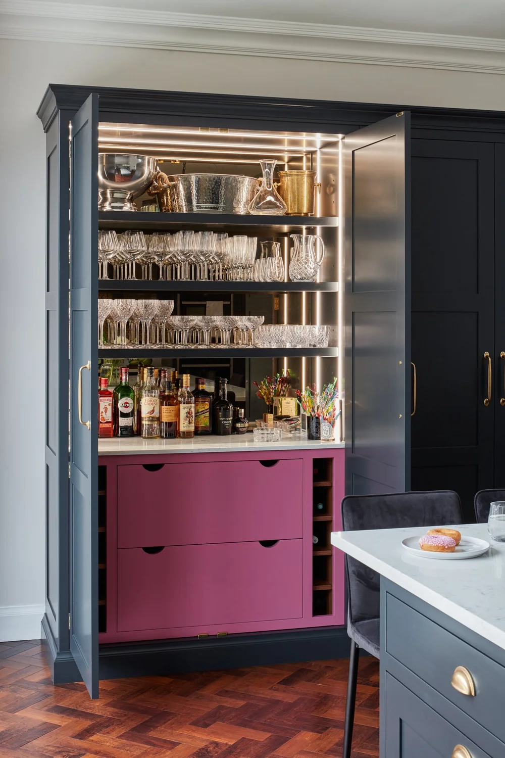 The Cotswold Kitchen, Bar, Utility, Hallway Cupboard & Living Room ...