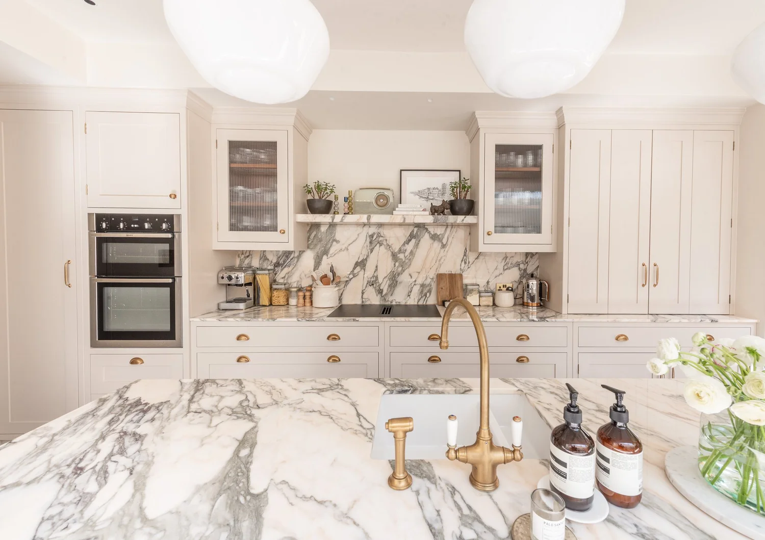 The Fulham Walnut Island Kitchen — Herringbone House