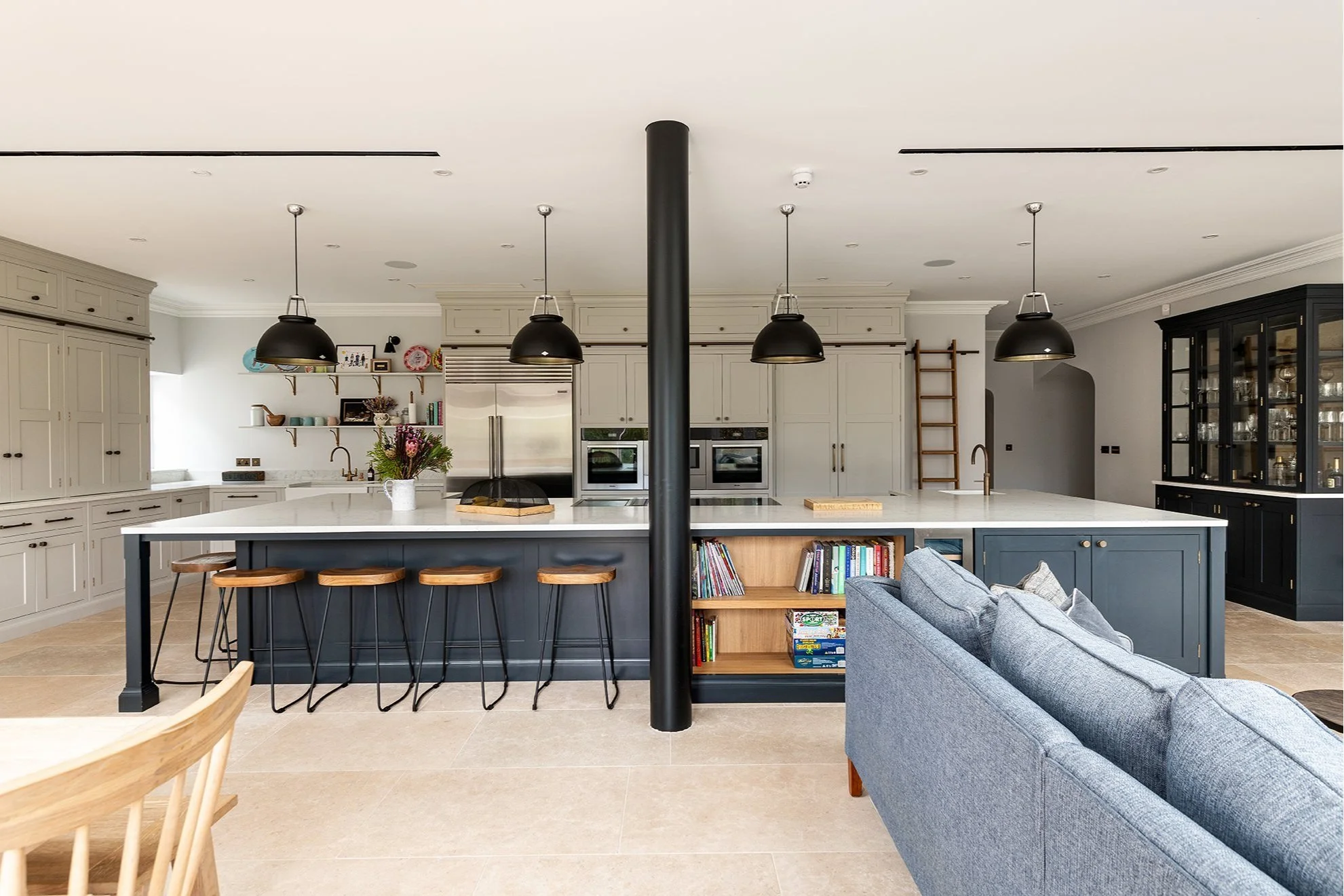 Oxted Project: Kitchen, Larder, Drinks Unit, Hidden Desk & TV Snug Unit ...