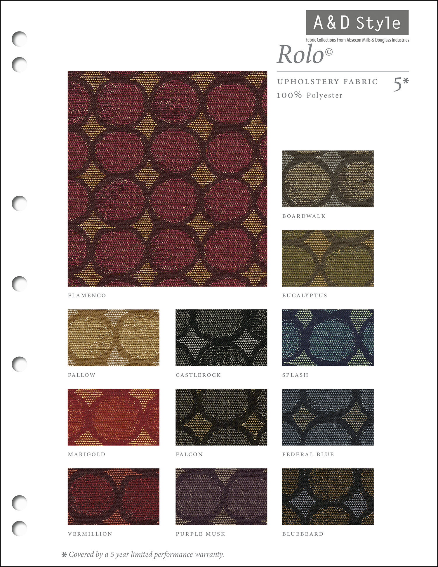 Swatch Cards — Absecon Mills