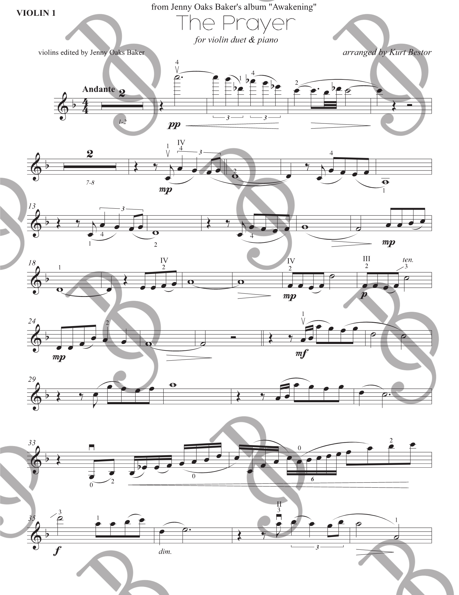 This is the Christ Violin & Piano Sheet Music — Jenny Oaks Baker