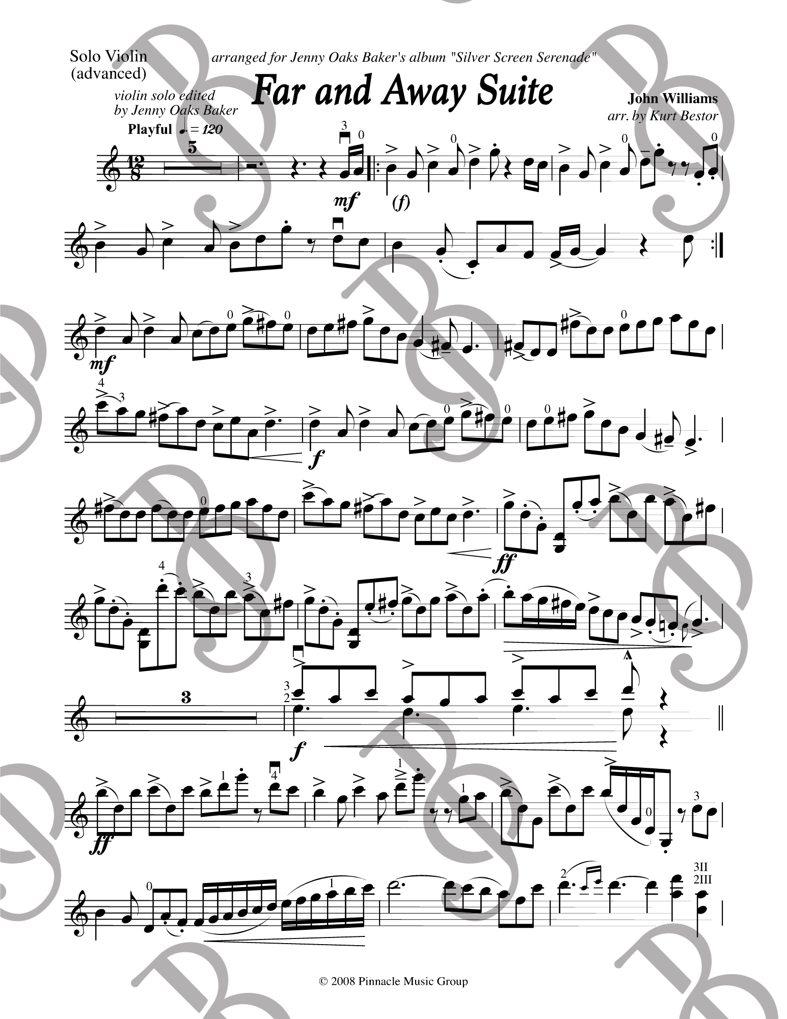 Across the Stars (Star Wars) Violin Sheet Music (Advanced) — Jenny Oaks ...