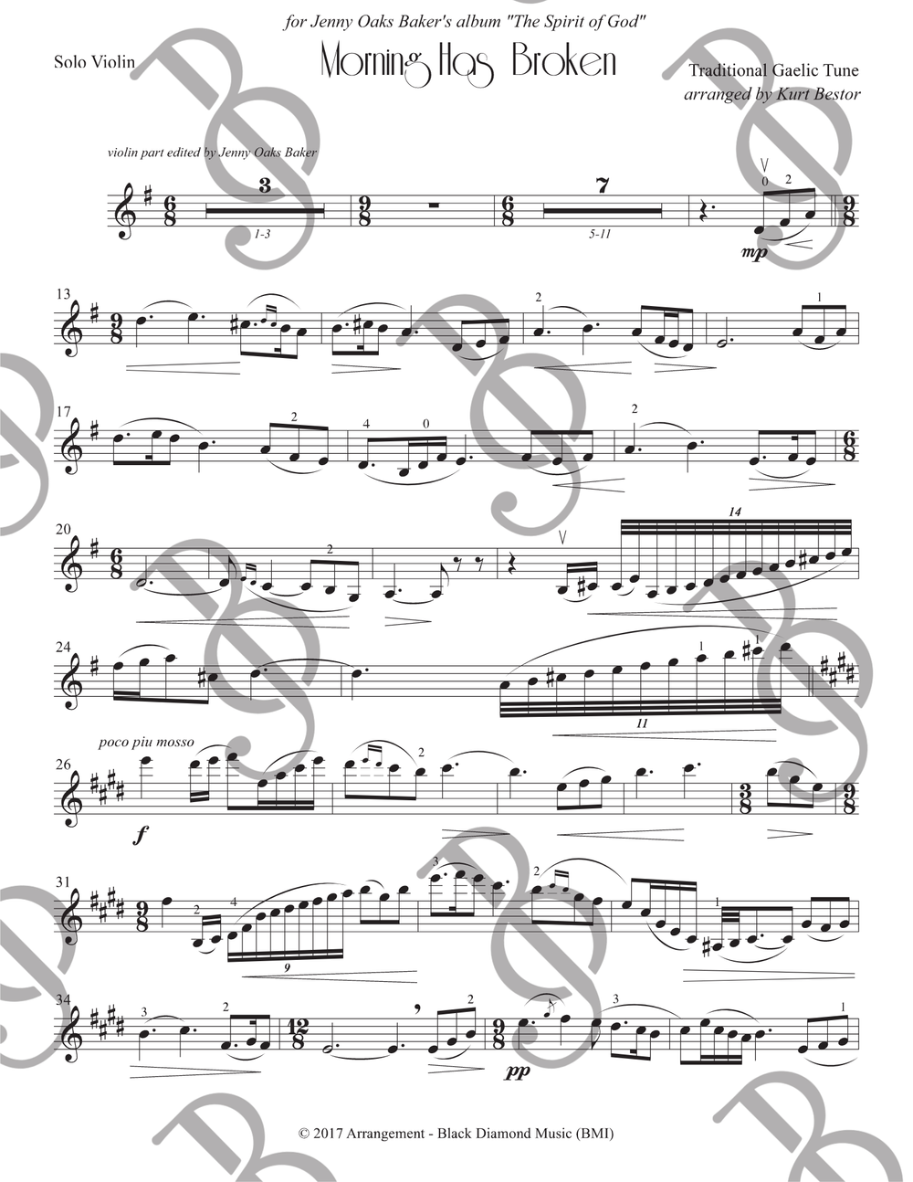 Hedwig's Theme from Harry Potter for Advanced Violin — Jenny Oaks Baker
