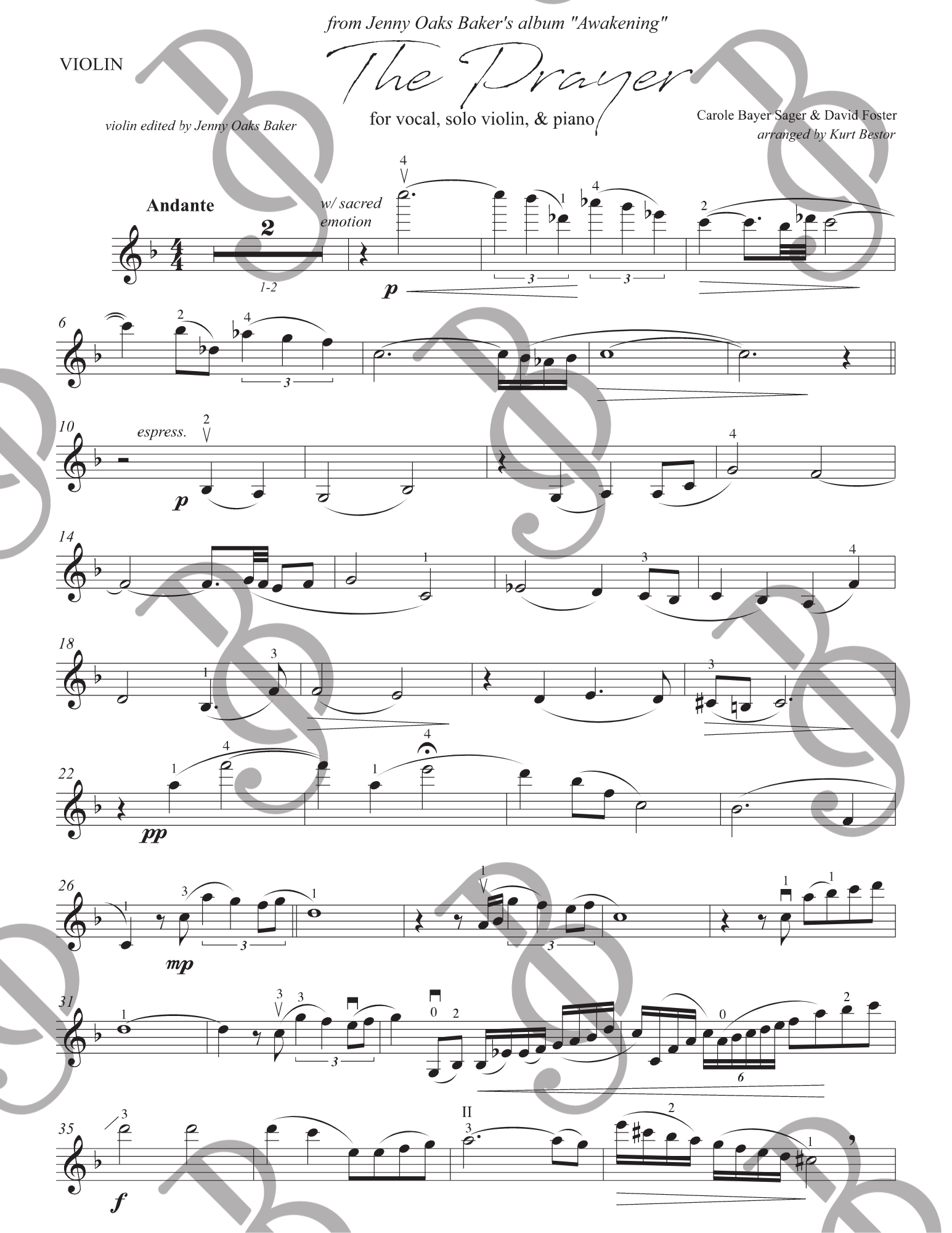 Across the Stars (Star Wars) Violin Sheet Music (Advanced) — Jenny Oaks ...