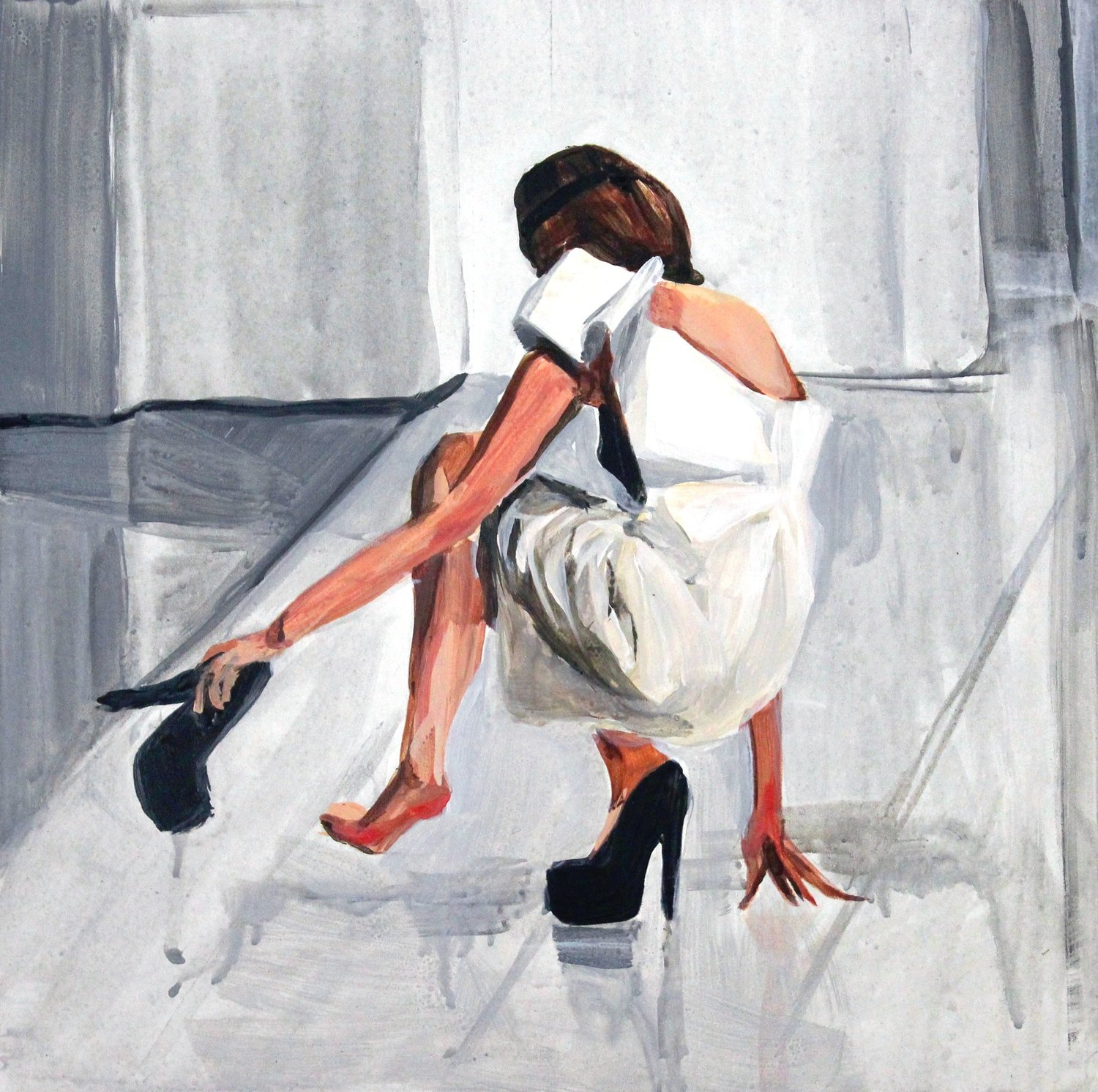 Runway Models Falling — Laura Collins