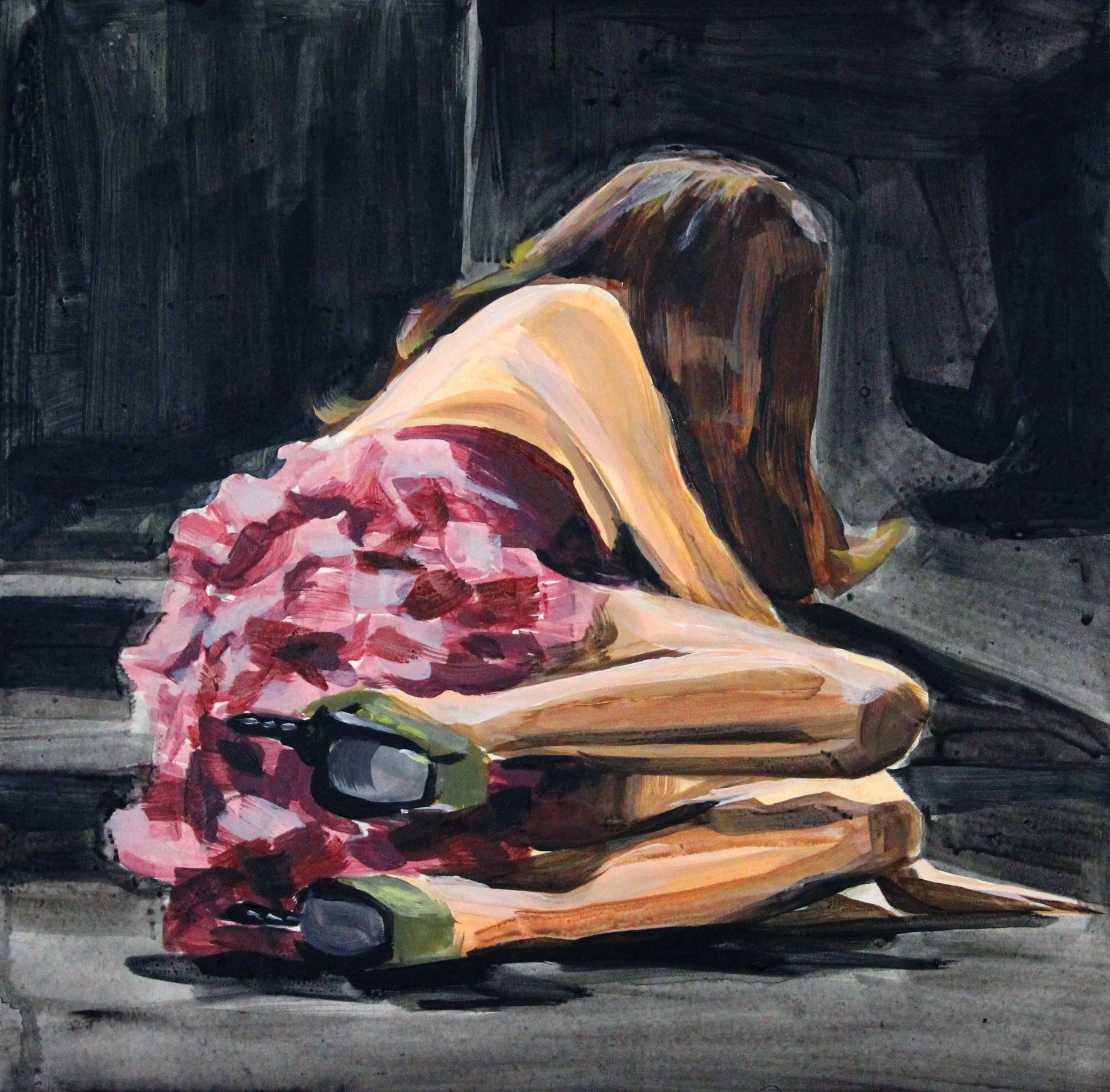 Runway Models Falling — Laura Collins