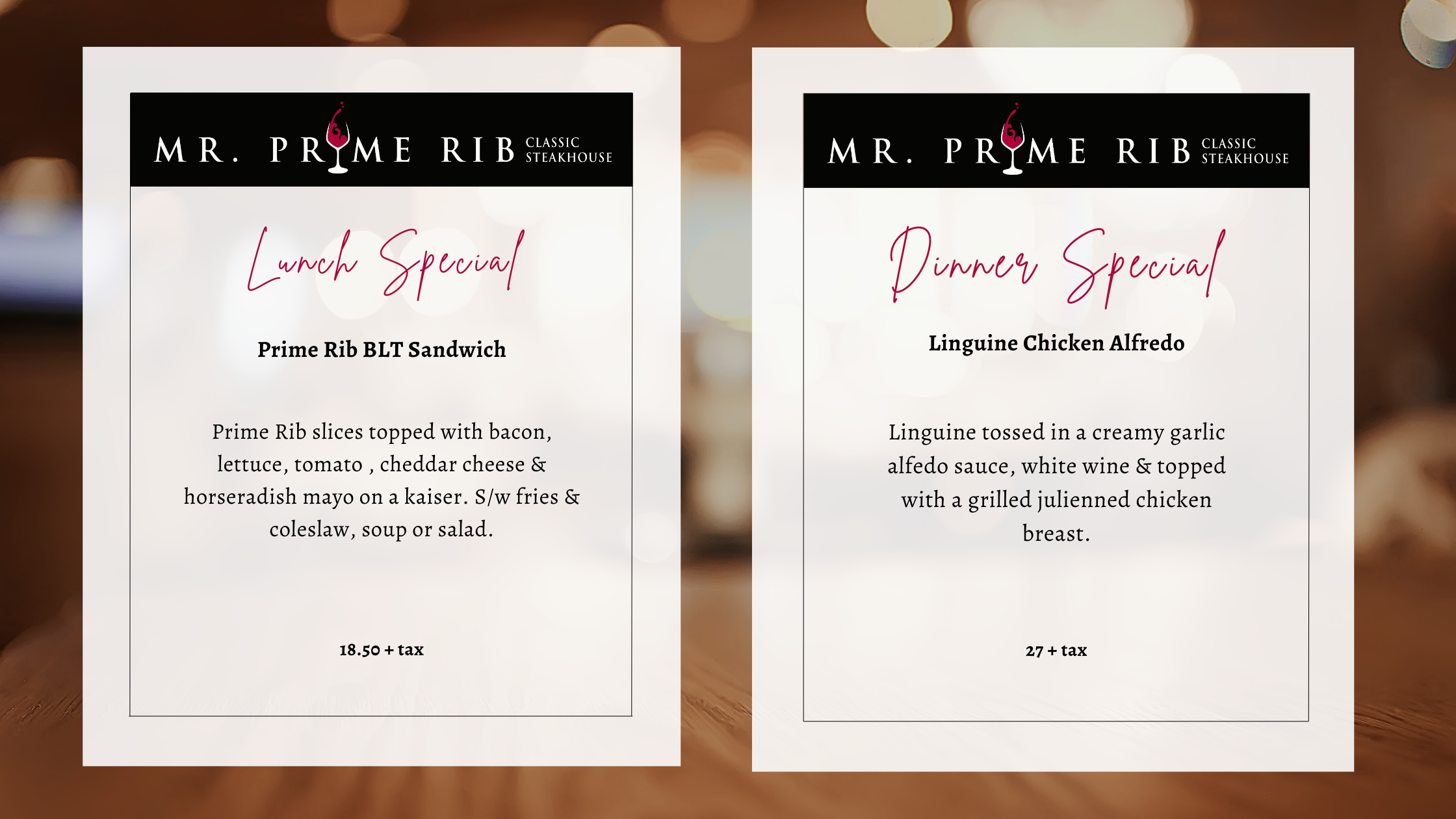 Mr. Prime Rib Steakhouse, Sudbury Ontario