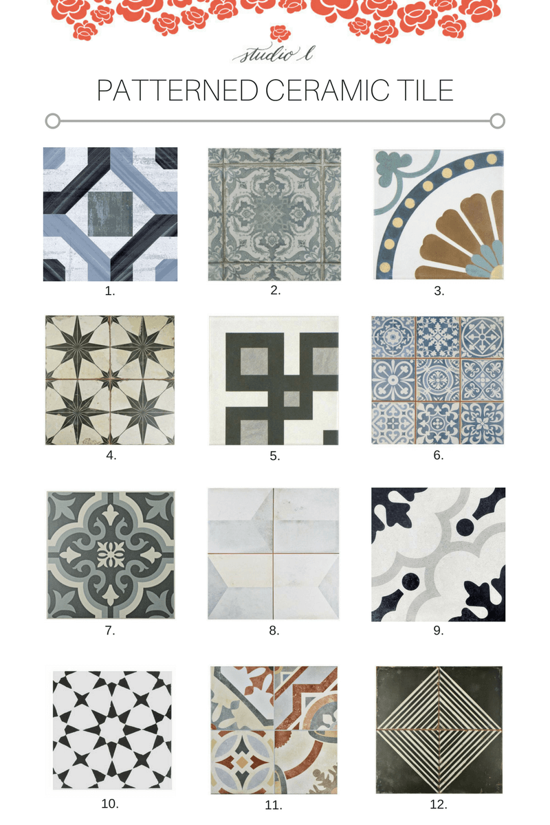 12 PATTERNED CERAMIC TILES THAT WILL TURN UP THE WOW FACTOR — Studio L ...