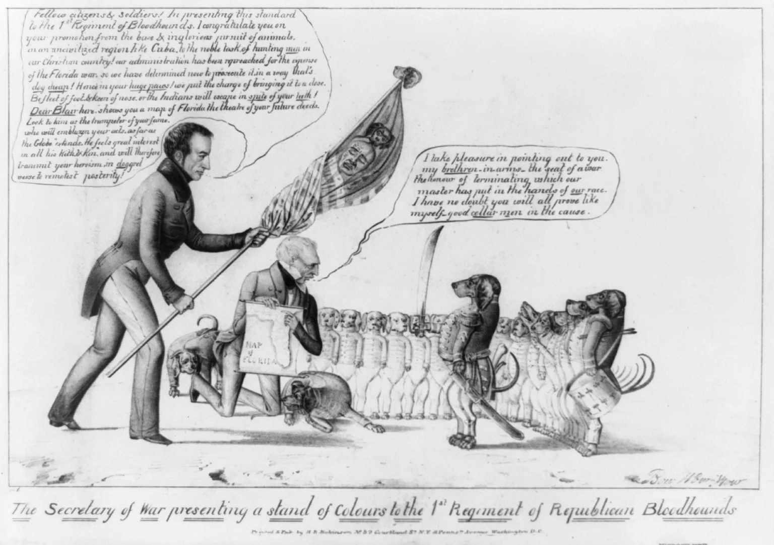 Manifest Destiny Political Cartoon 1800