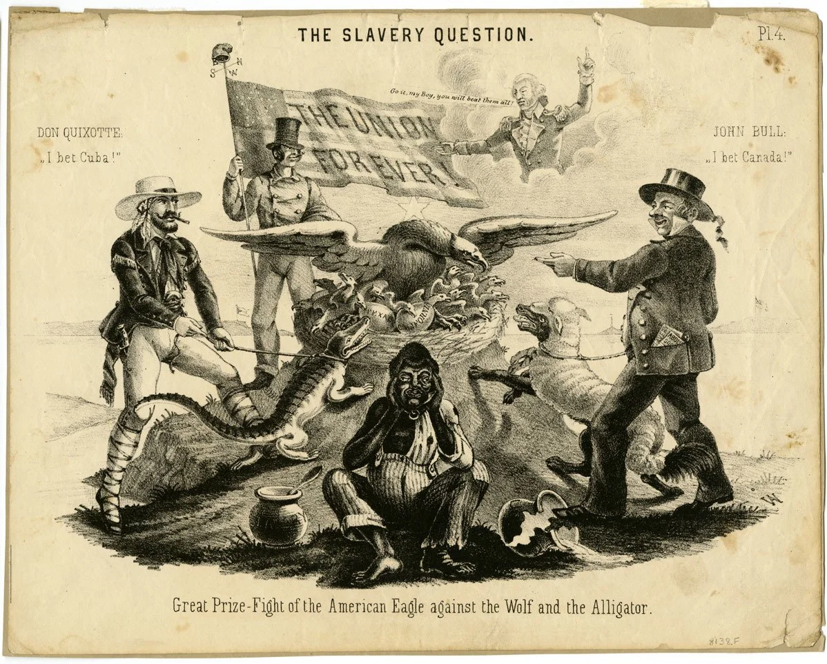 Manifest Destiny Politieke Cartoon 1850