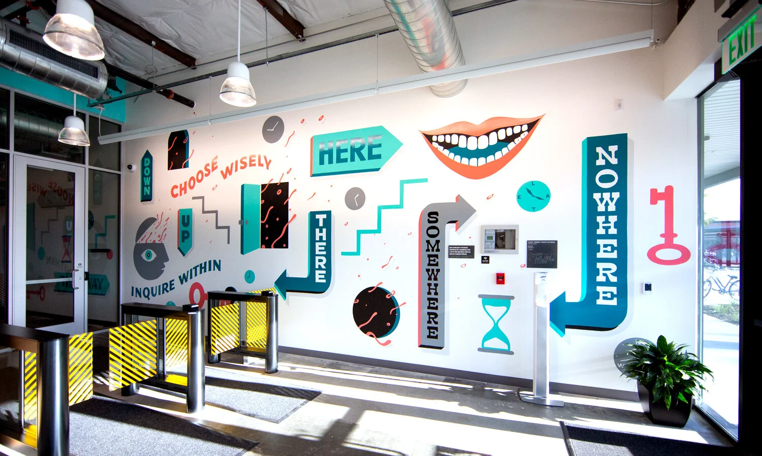 Facebook Lobby Mural — Heather Hardison