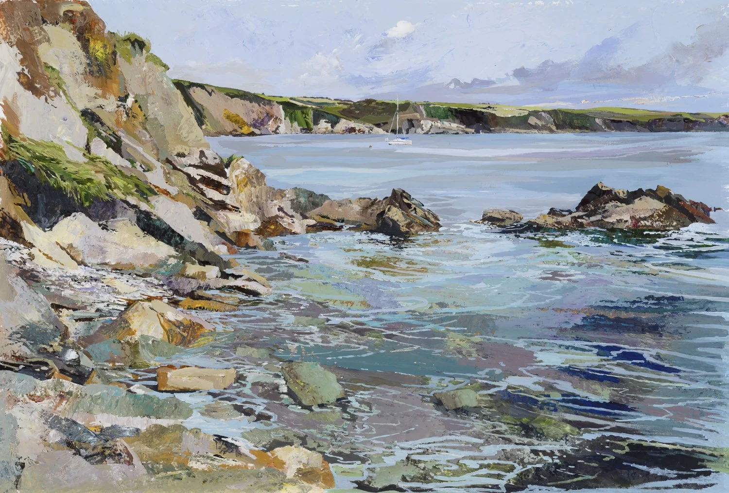 Dunnycove in a Magical Light | Irish Art — Geraldine O'Sullivan Irish Art