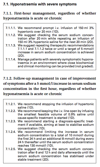 Hyponatremia Clinical Practice Guidelines — NephJC