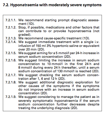 Hyponatremia Clinical Practice Guidelines — NephJC