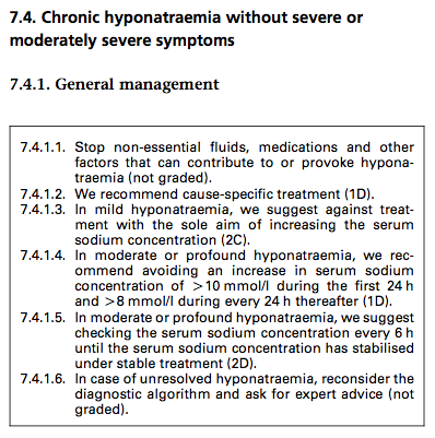 Hyponatremia Clinical Practice Guidelines — NephJC