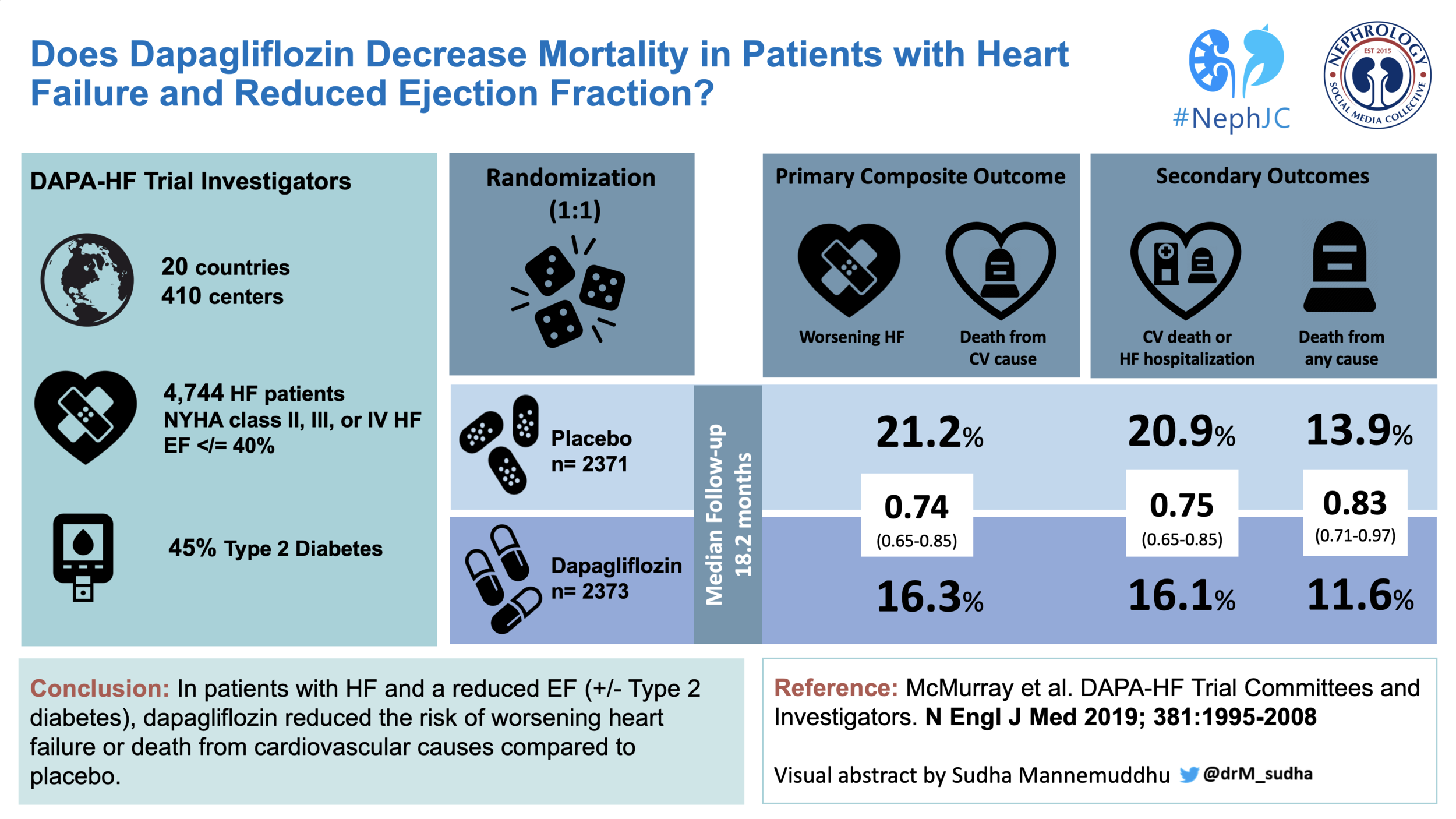 DAPA-HF, the Visual Abstract — NephJC