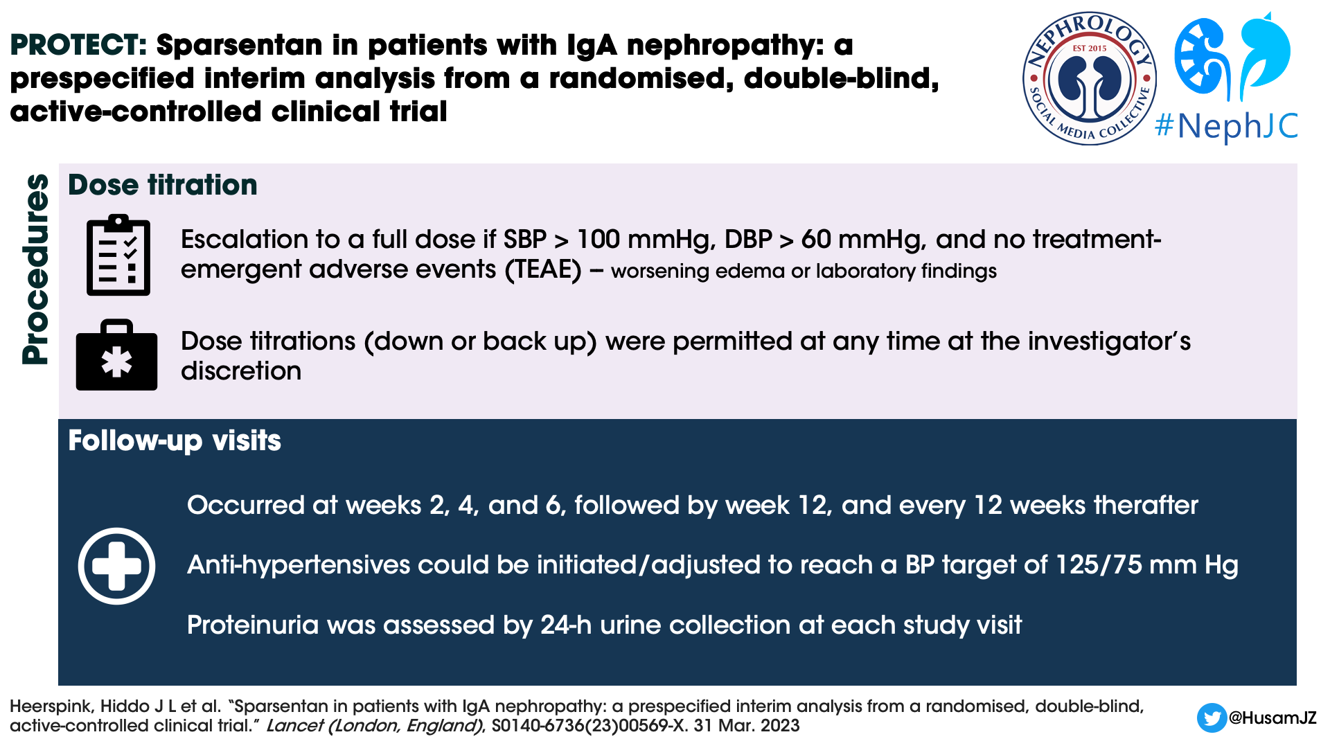 Sparsentan in IgA Nephropathy : The PROTECT trial — NephJC