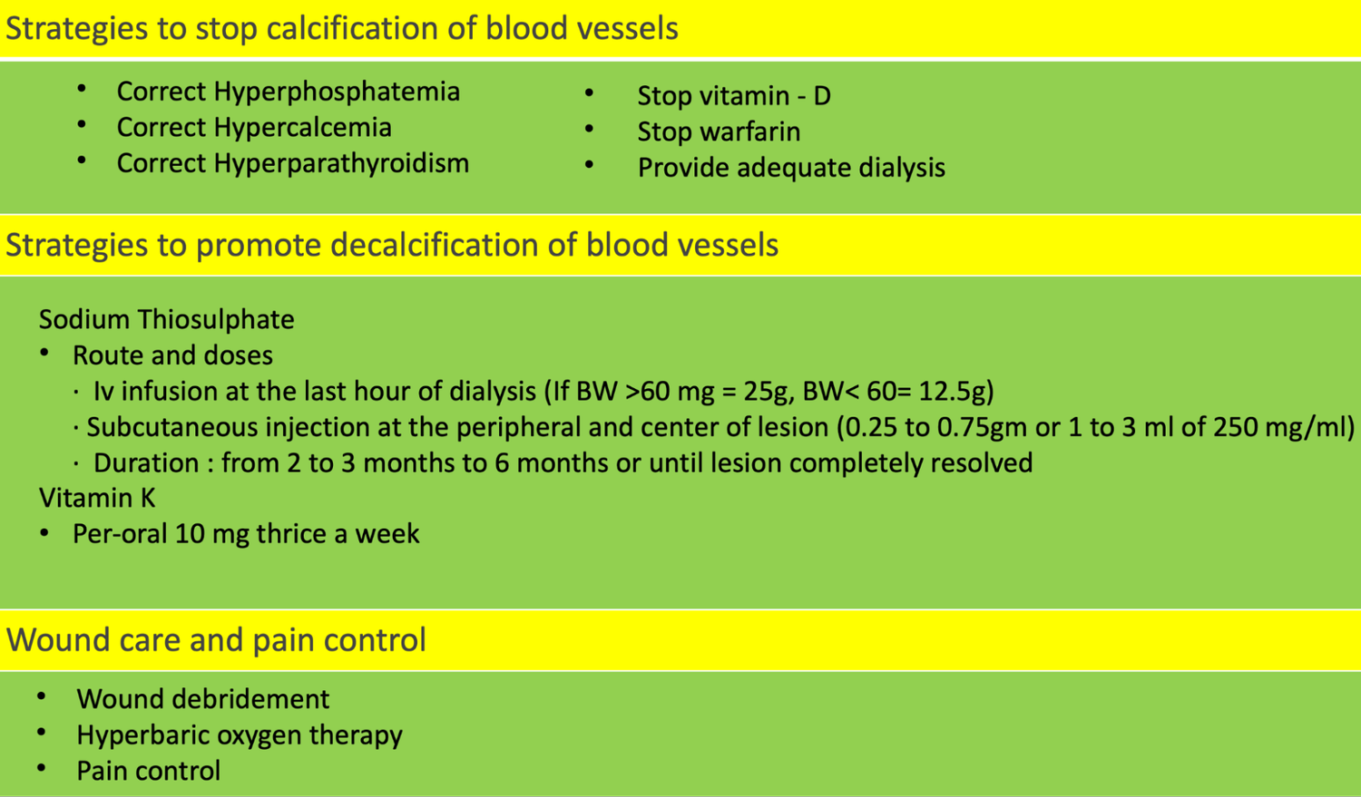 STS in Calciphylaxis — NephJC