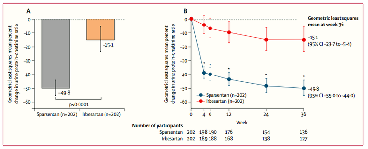 Sparsentan in IgA Nephropathy : The PROTECT trial — NephJC