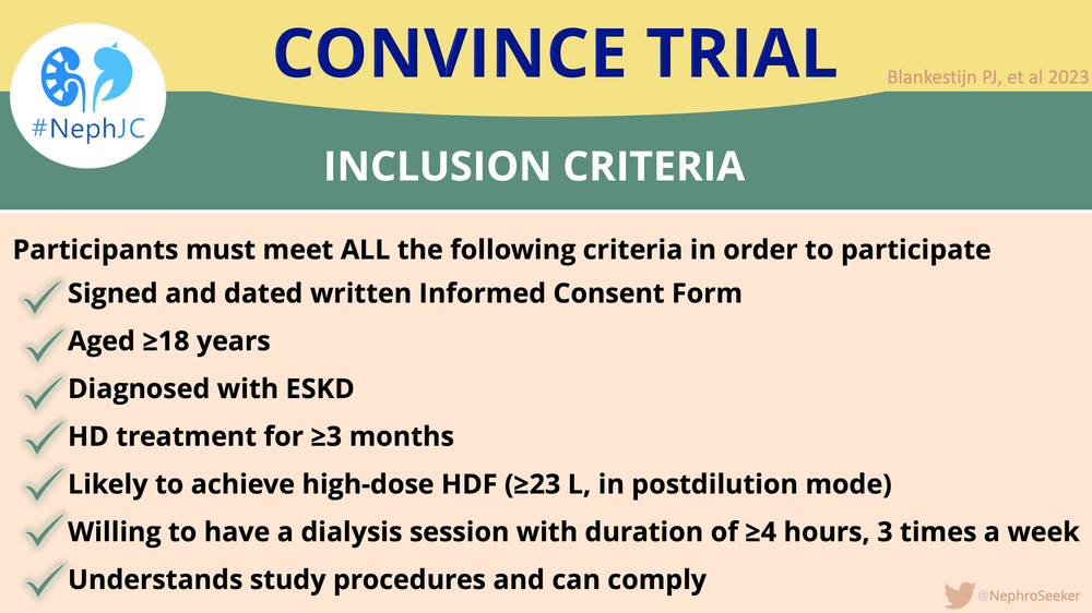 HDF vs HD: Need for CONVINCE-ing Evidence — NephJC
