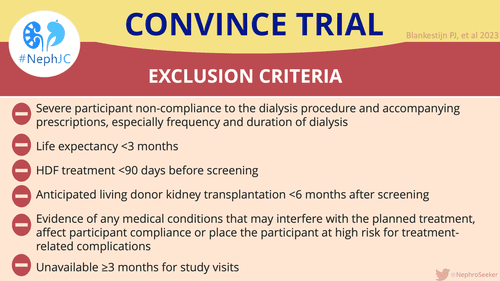 HDF vs HD: Need for CONVINCE-ing Evidence — NephJC