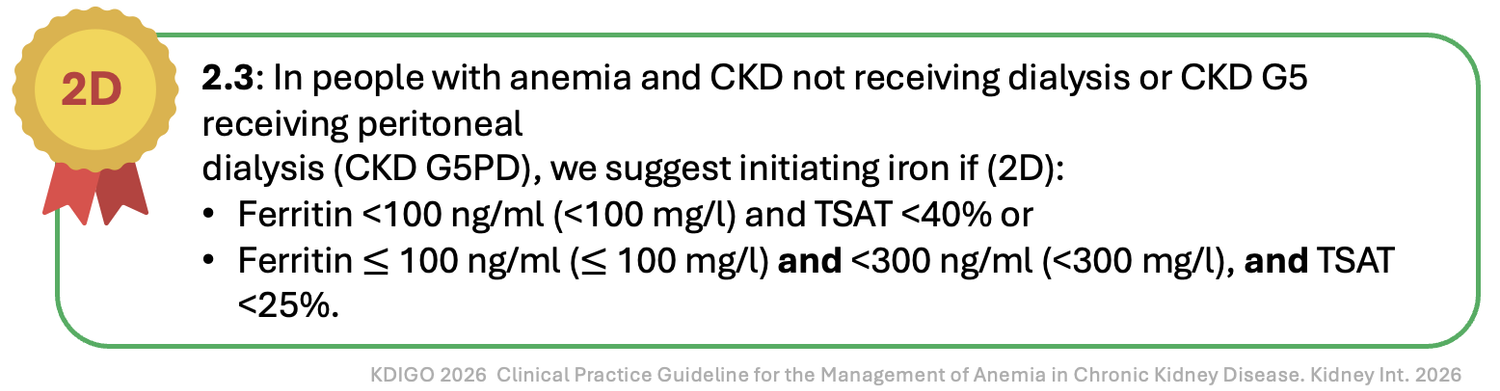 2026 KDIGO Anemia Management Guidelines — NephJC