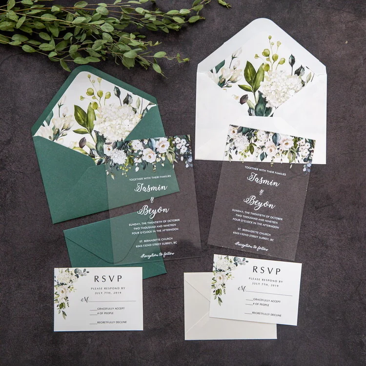 Clear Acrylic Invitation — KSW Exclusive Invitations