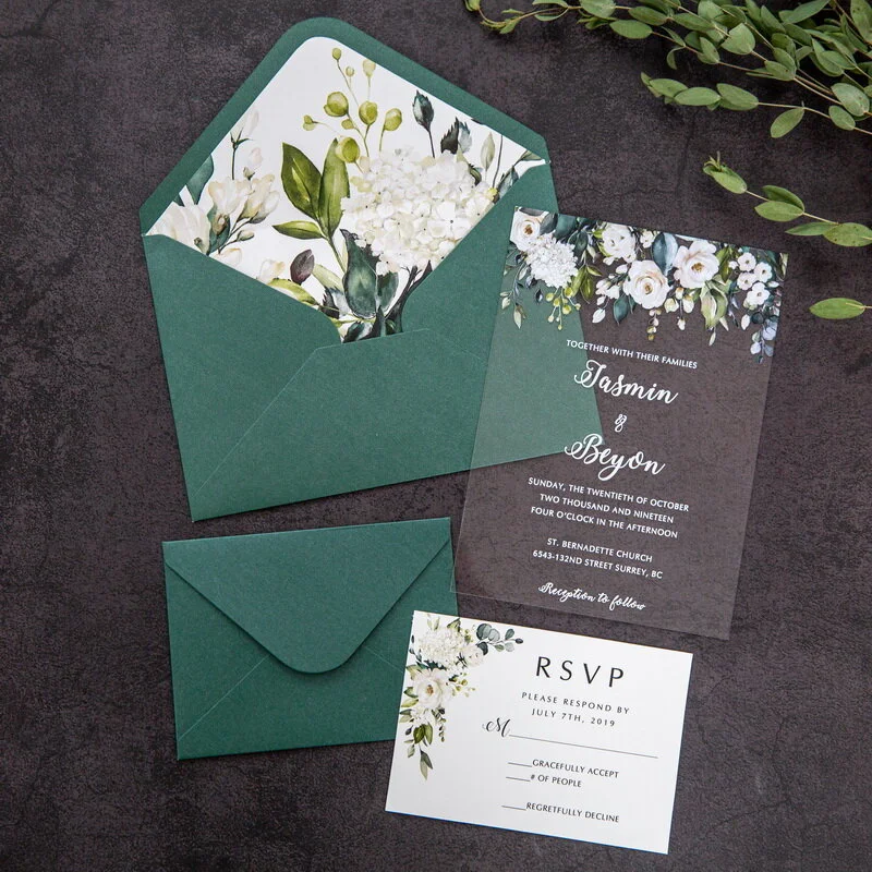 Clear Acrylic Invitation — KSW Exclusive Invitations