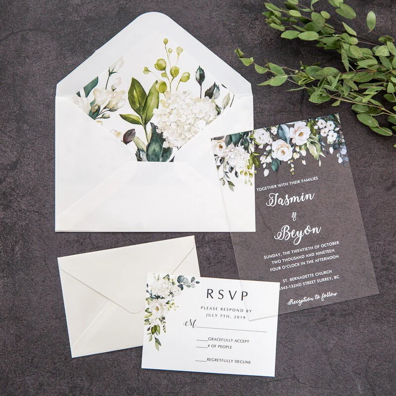 Clear Acrylic Invitation — KSW Exclusive Invitations