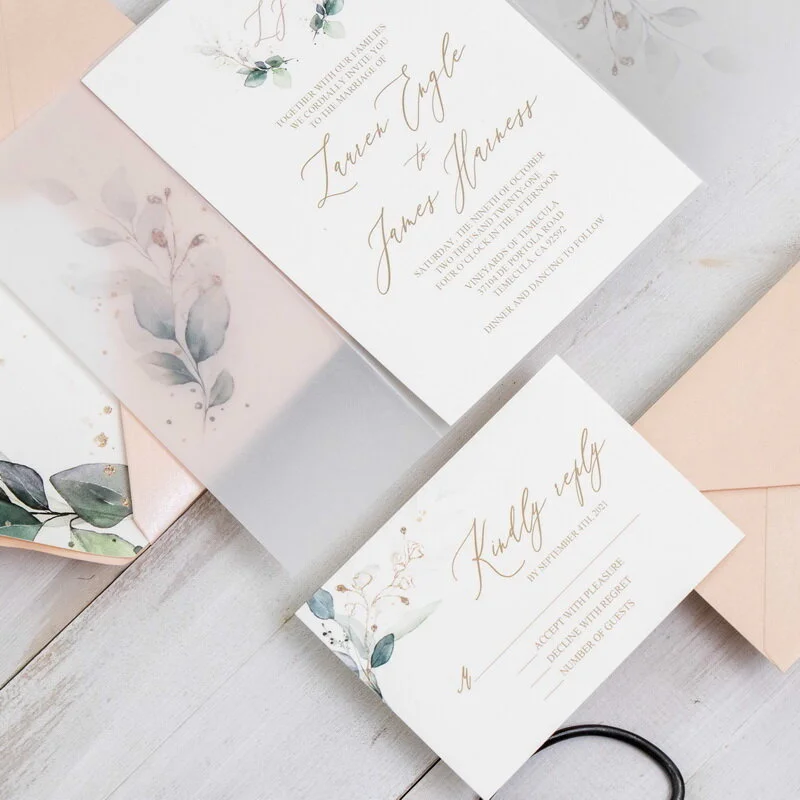 Vellum Invitations — KSW Exclusive Invitations